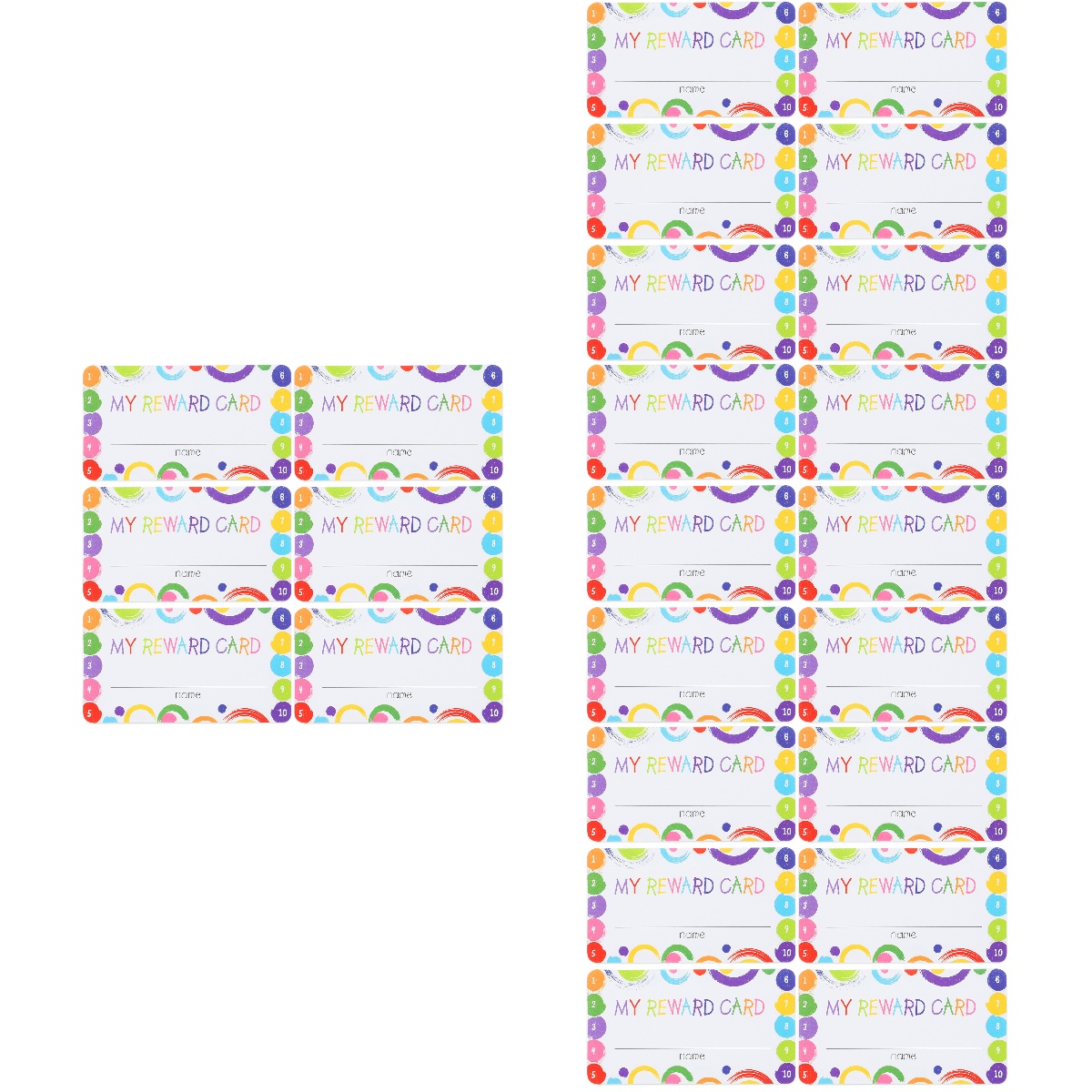 4 Count Floating Bookshelves Card Display Staff Student Colorful ...