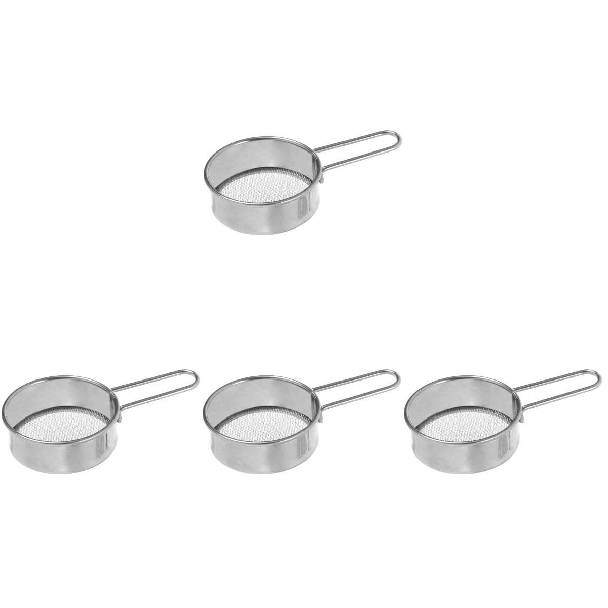 4 Count Flour Sieve Face Powder Baking Sifters Kitchen Tools Kitchen ...