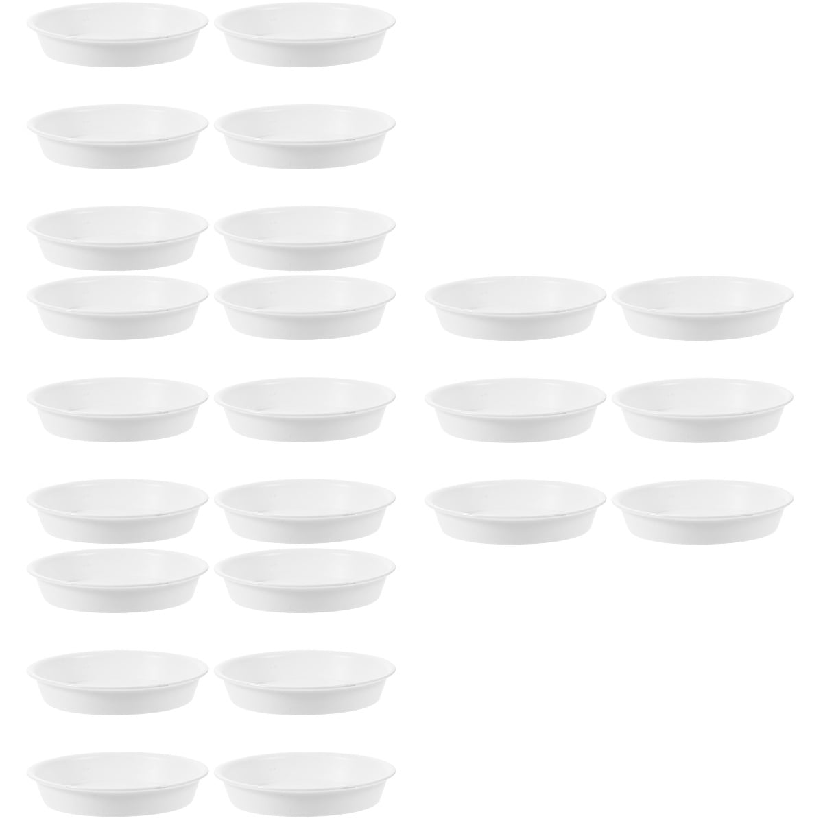 4 Count Flower Pot Tray Ramen Bowl Plant Saucers Drip White - Walmart.com