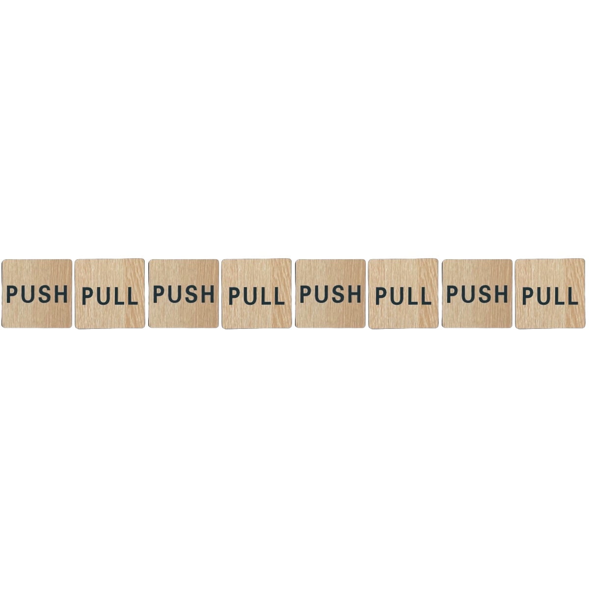 4 Count Glass Door Push Sign Pull Signs Blocker Open Wired Office ...