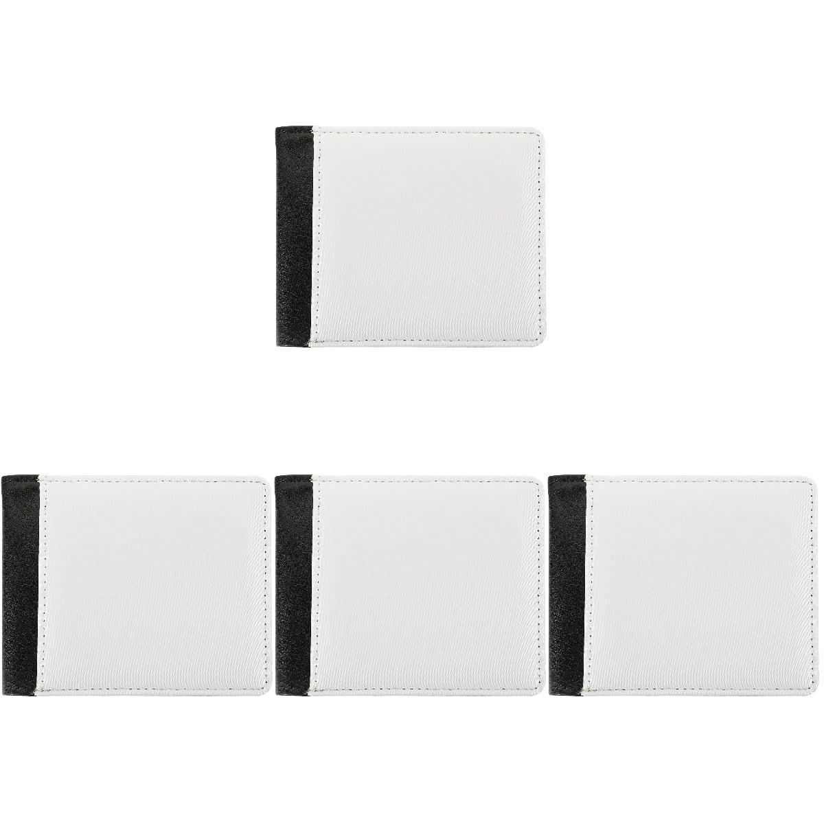 4 Count Heat Transfer Wallet for Men Slim DIY Bifold Purses Multi Cards ...