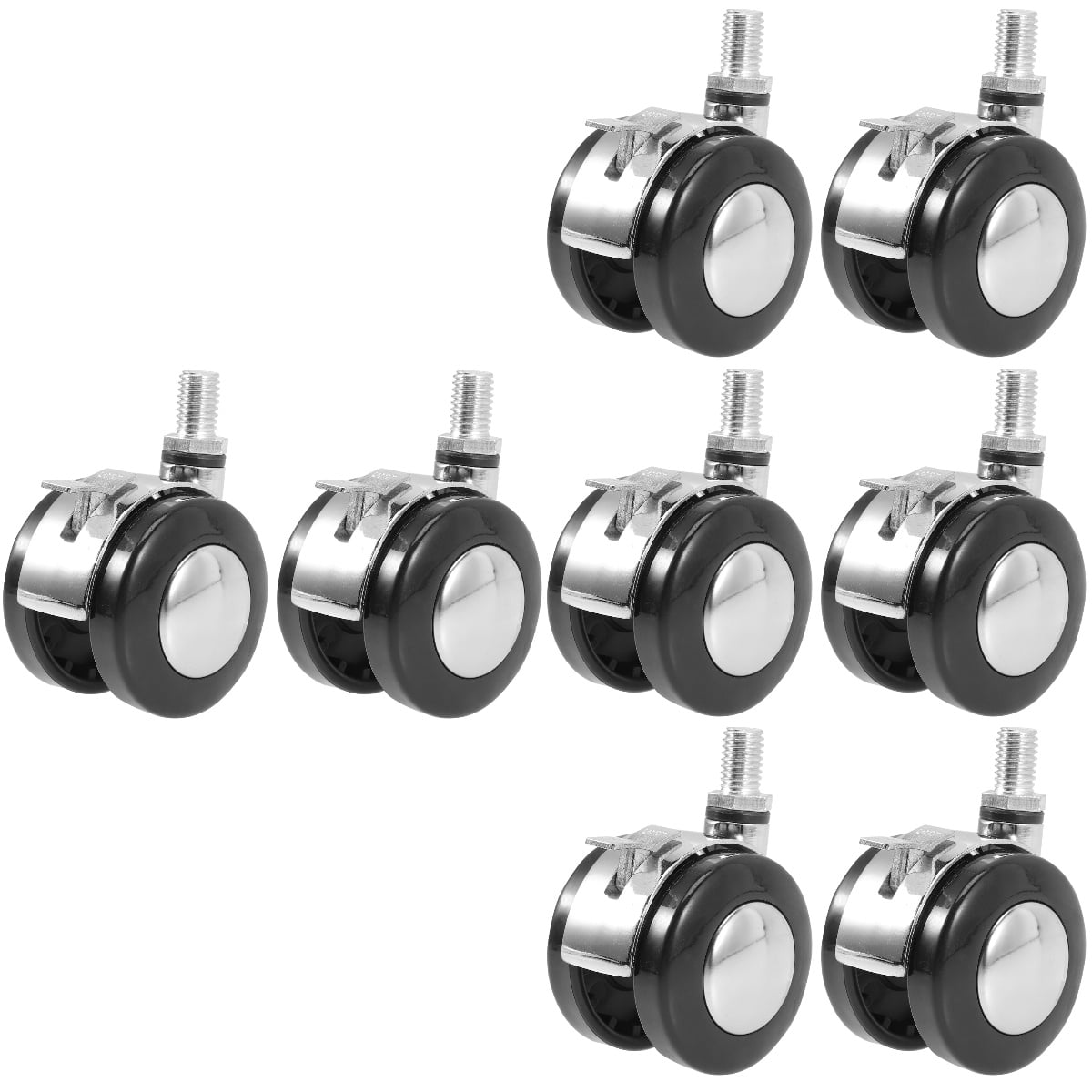 4 Count Heavy Duty Chair Wheels Home Caster Replacement for Office ...