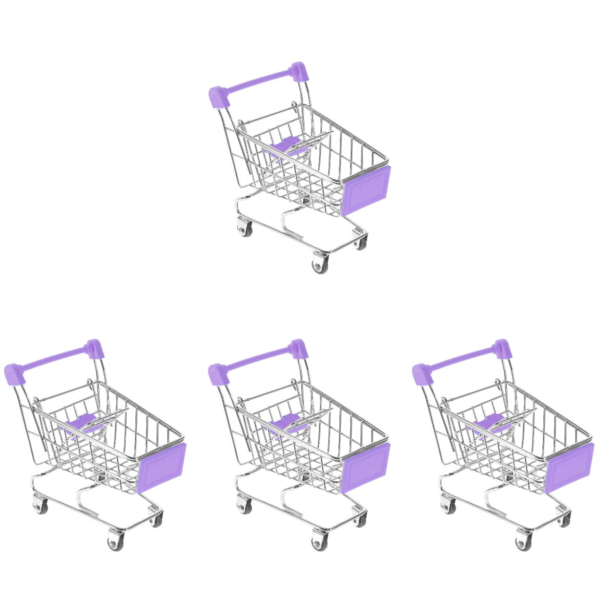 4 Count Kids Shopping Trolley Toy Mini Shopping Cart 12.00X11.50X8.50CM ...