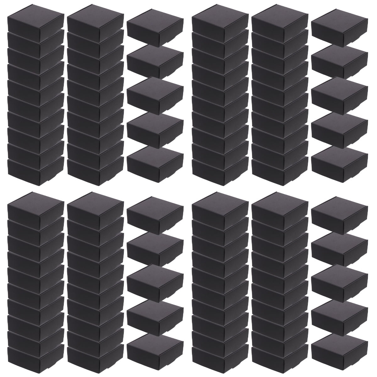 4 Count Mailing Carton Shipping Boxes Cardboard with Lids Gift Bulk ...