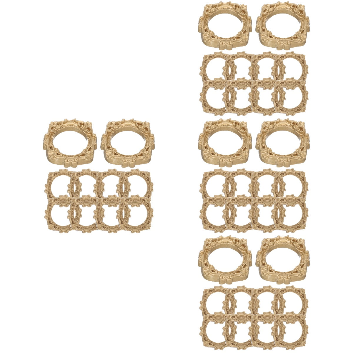 4 Count Miniature Picture Photo Frame DIY Vintage Sturdy Frames Baby ...