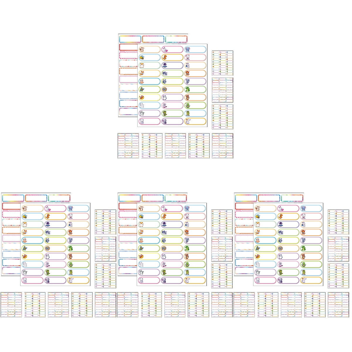 4 Count Name Tag Tags Sticker Label Stickers Nail Office Student ...