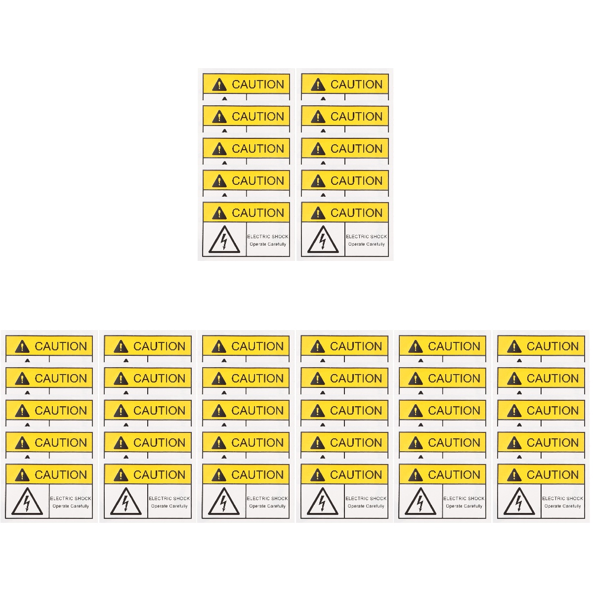4 Count Note The Grounding Sticker Electric Fence Warning Labels ...