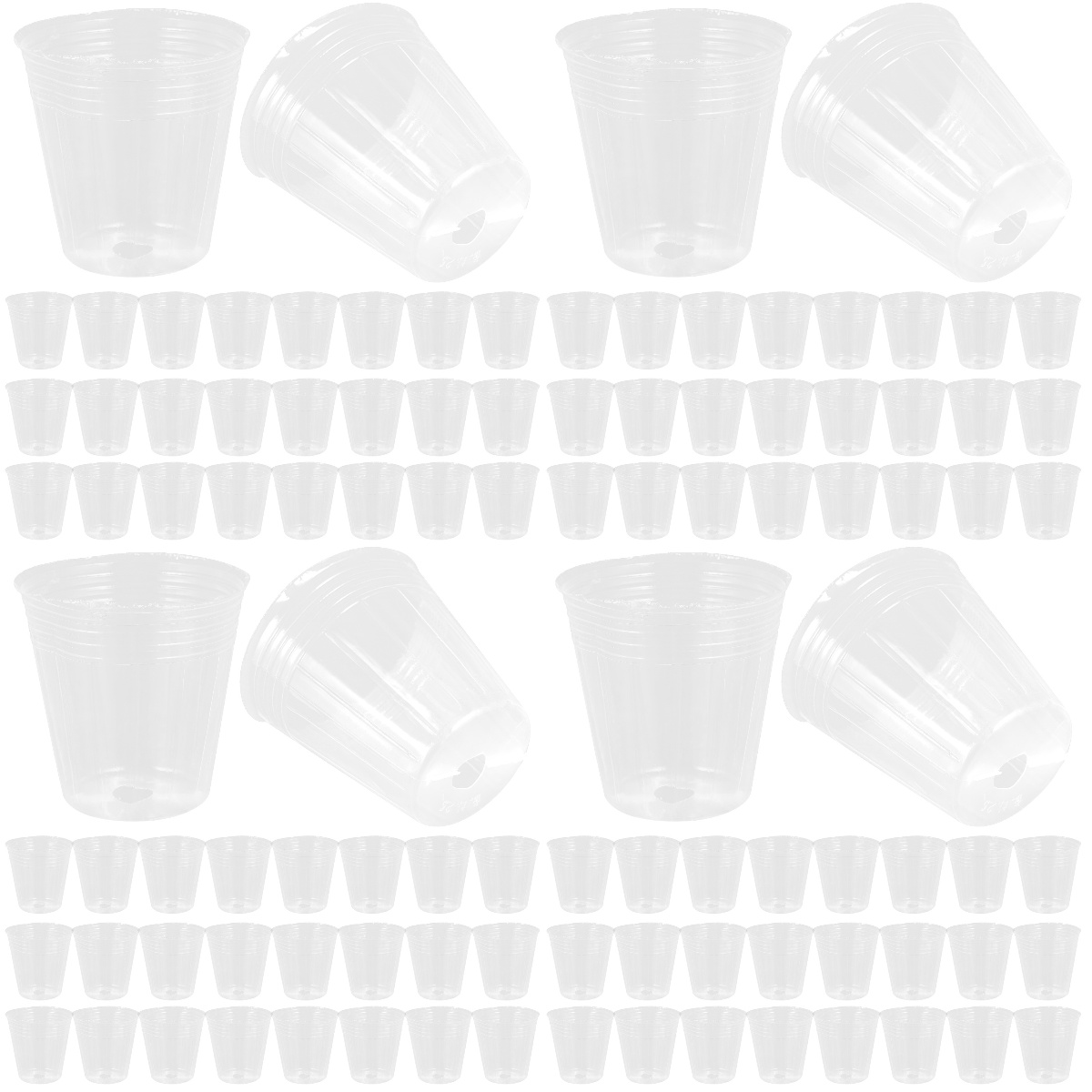 4 Count Nursery Cup Garden Pot Plants Planter Pots for Indoor - Walmart.com