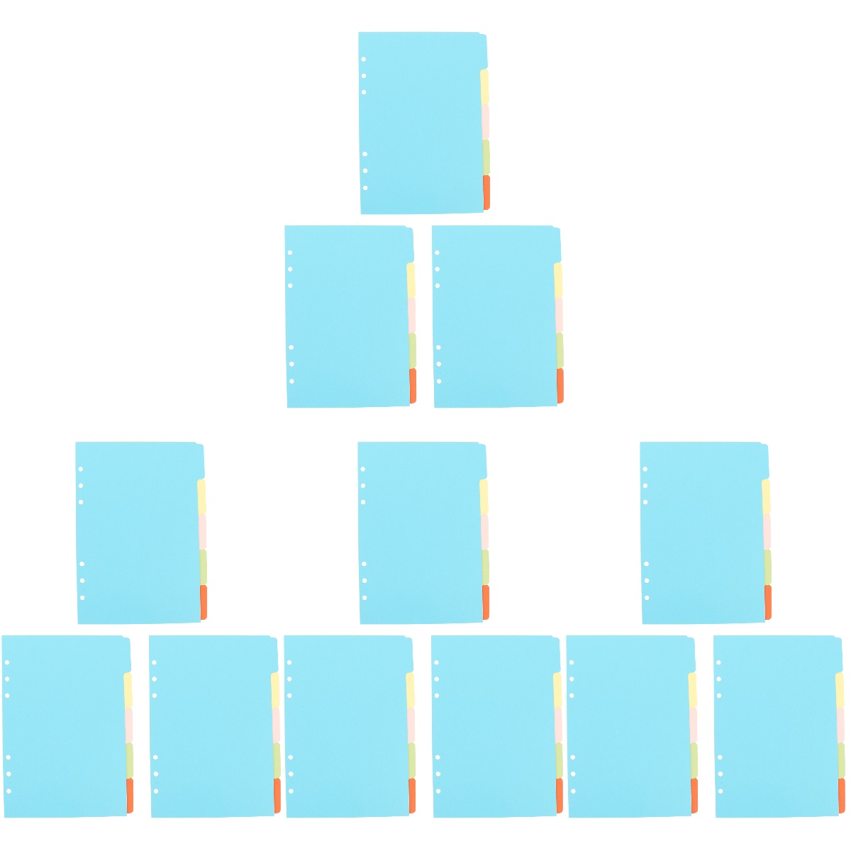 4 Count Office Decor Index Label A5 Sheets Notebooks Travel - Walmart.com