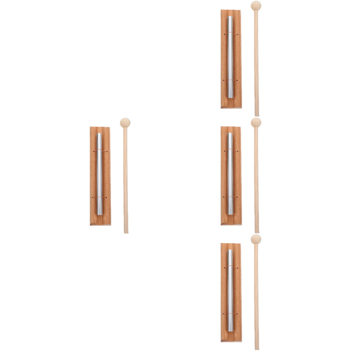 4 Count One Phoneme Xylophone Wooden Playset with Mallet Piano Toy Hand ...