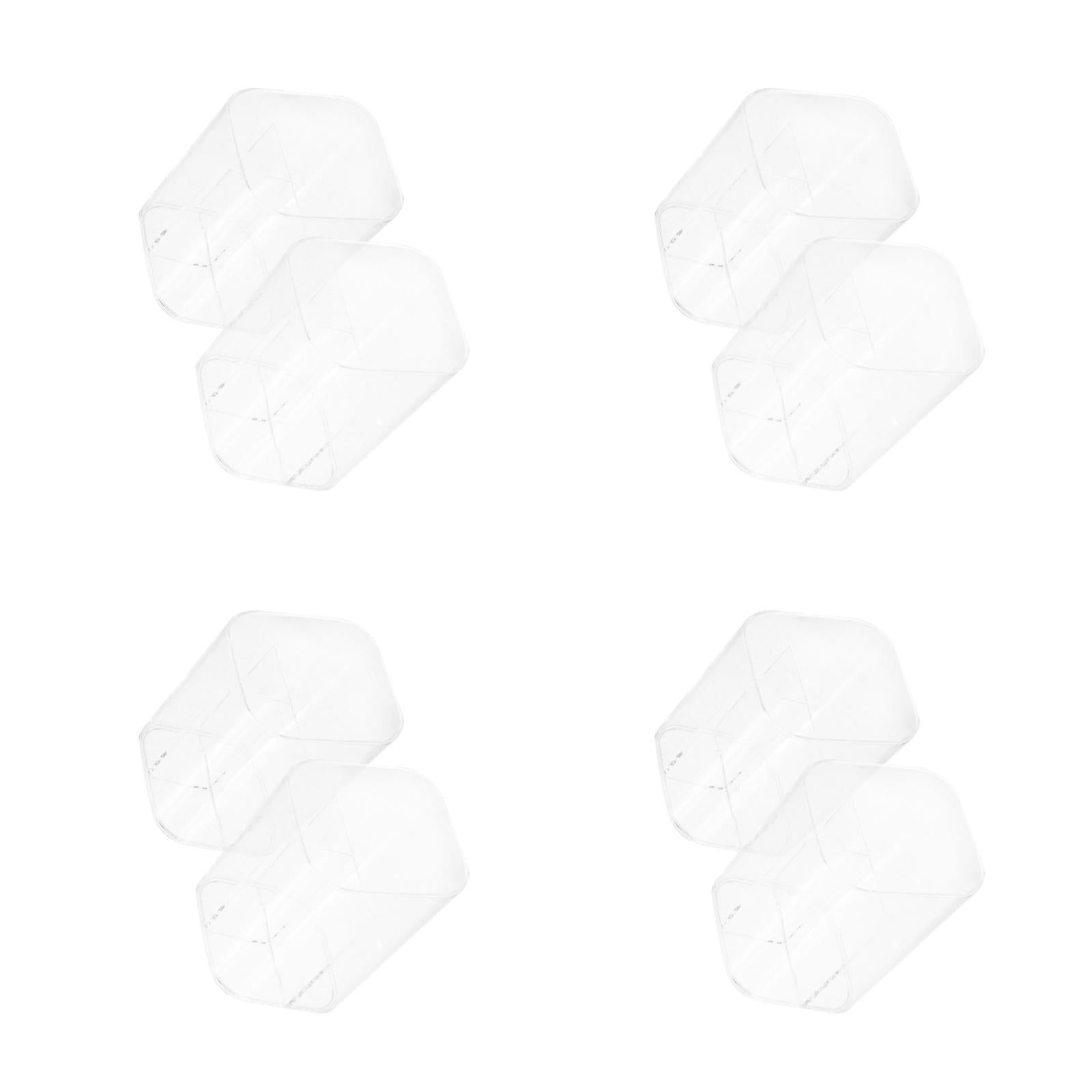 4 Count Organizer Makeup Brush Bucket Makeup Brush Shelf 11.5X8.2CM ...