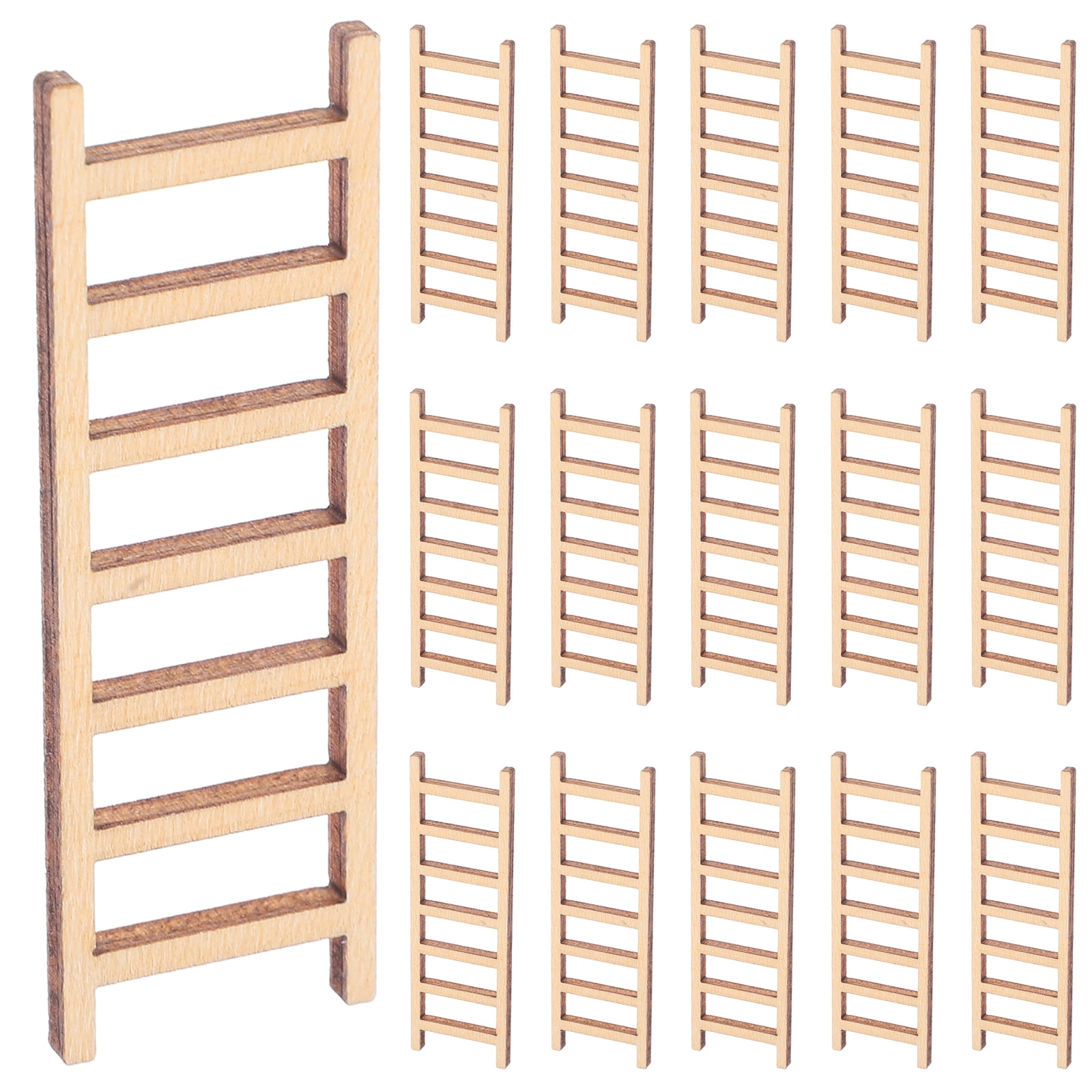 4 Count Potted Ornament Layout Props for Mini House Ladders Sliding ...