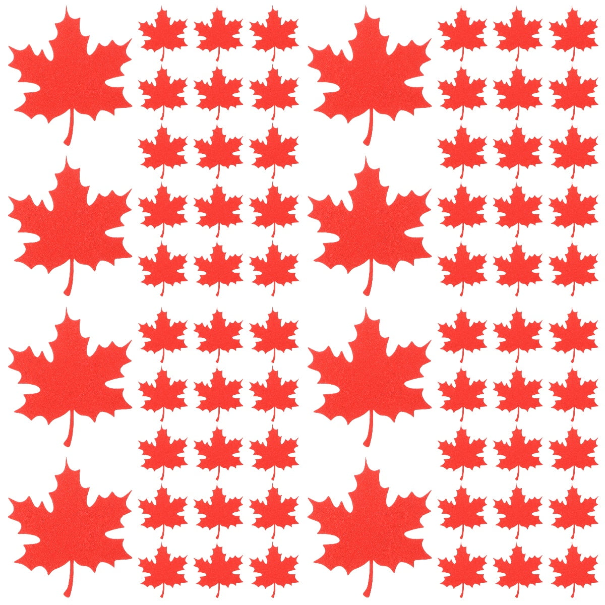 4 Count Red Cardboard Maple Leaves Leaf Fall Crafts Ornaments - Walmart.com