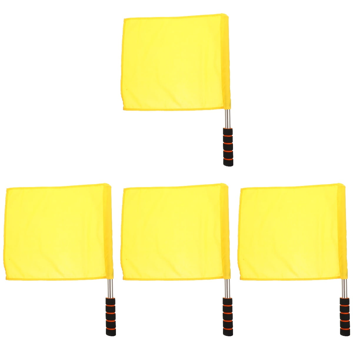 4 Count Referee Border Flag Mini Flags Soccer Balls Hand Signal Match ...