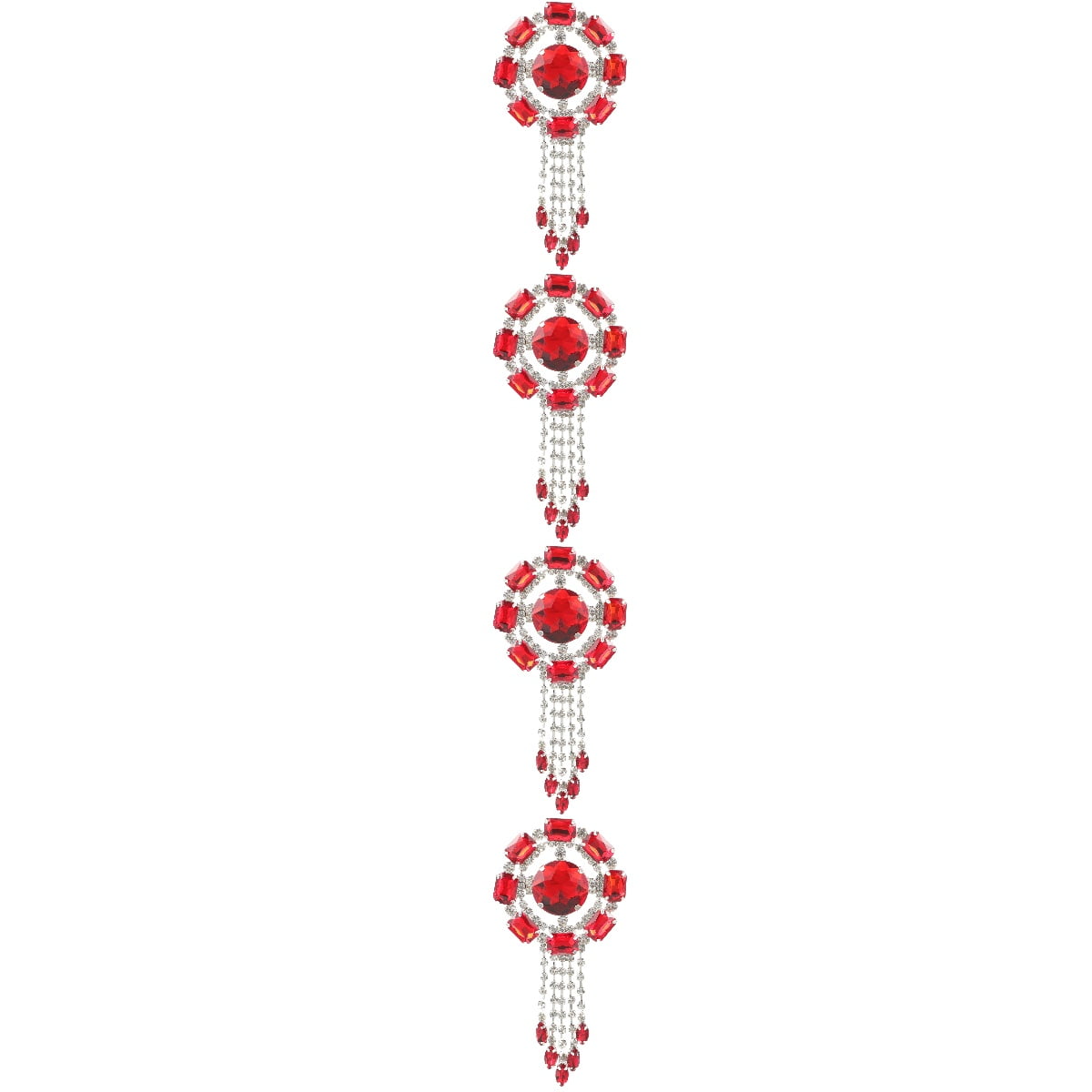 4 Count Rhinestone Tassel Buckle Clothing Decoration Party Costume Miss ...
