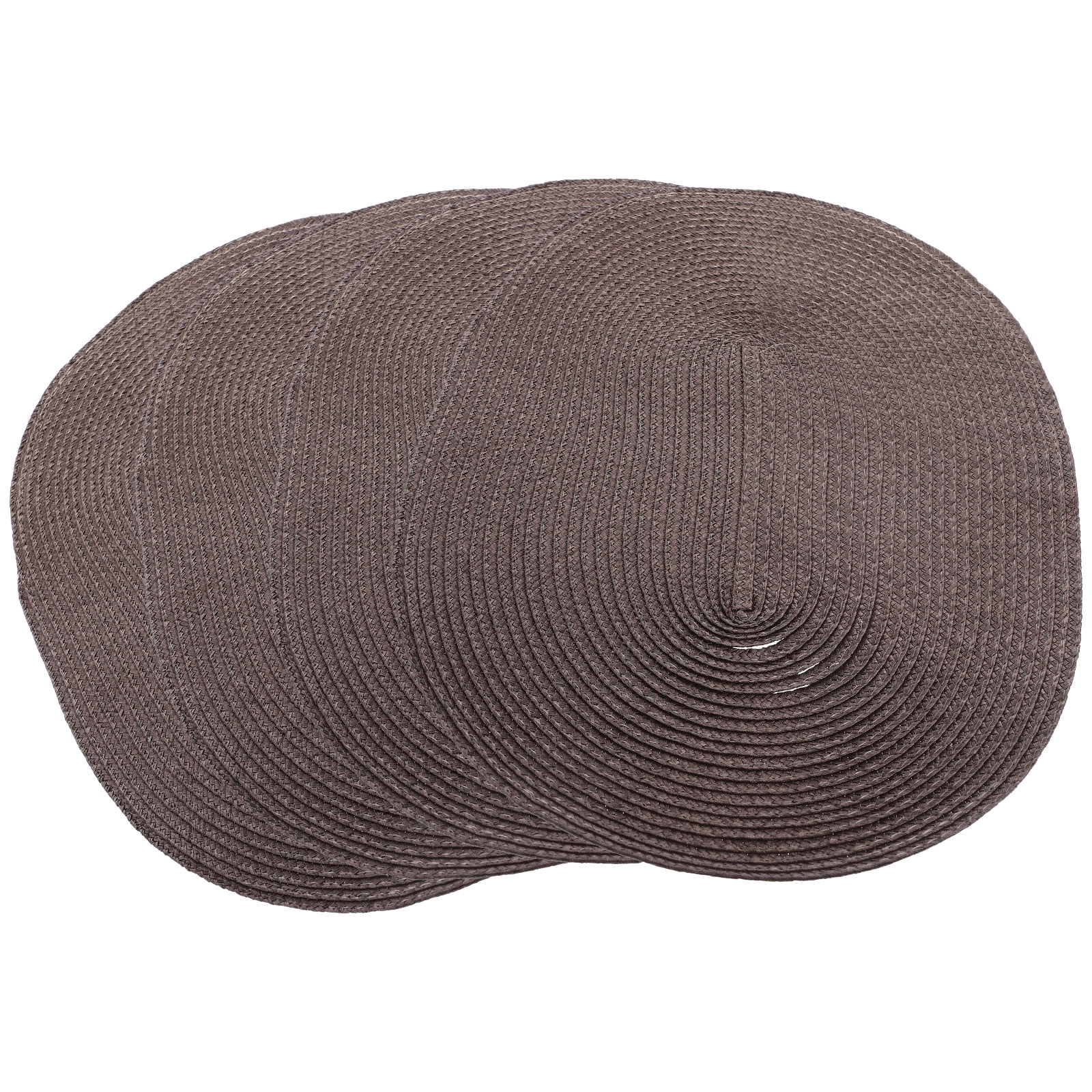 4 Count Round Placemat Household Plate Door Oval Kitchen Table Mats ...