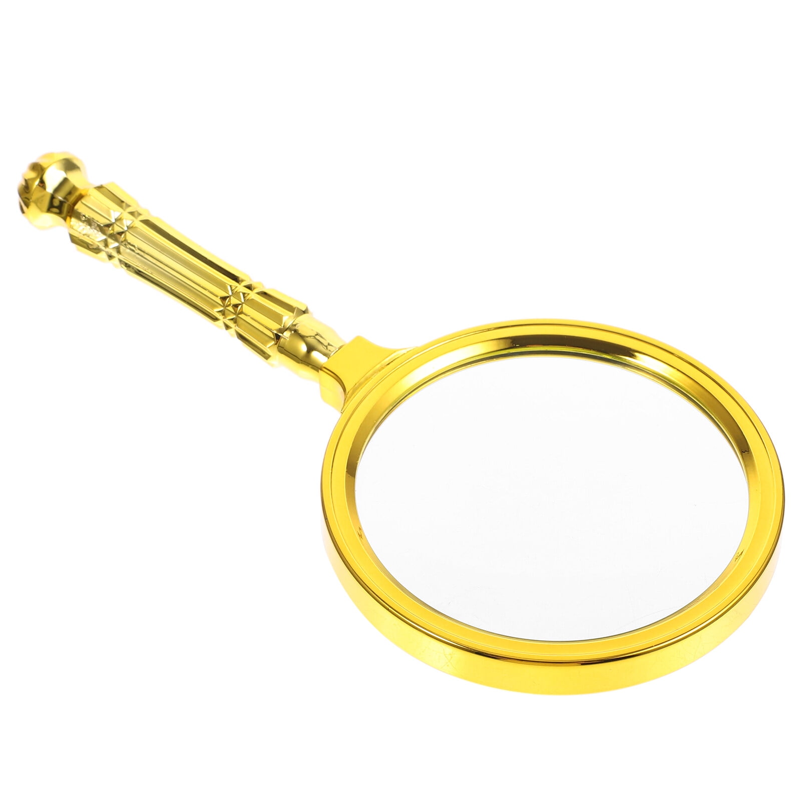 4 Count Screen Gold Plated Magnifying Glass Handheld Magnifier Reading ...