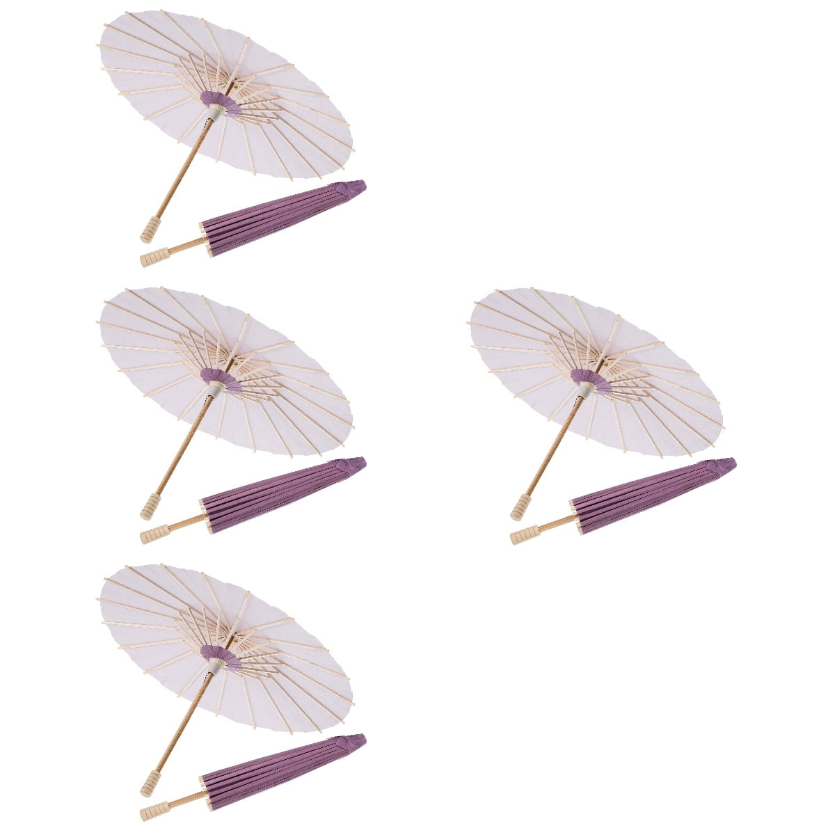 4 Count Small Parasol Umbrella for Craft Tote Blank Oiled Paper ...