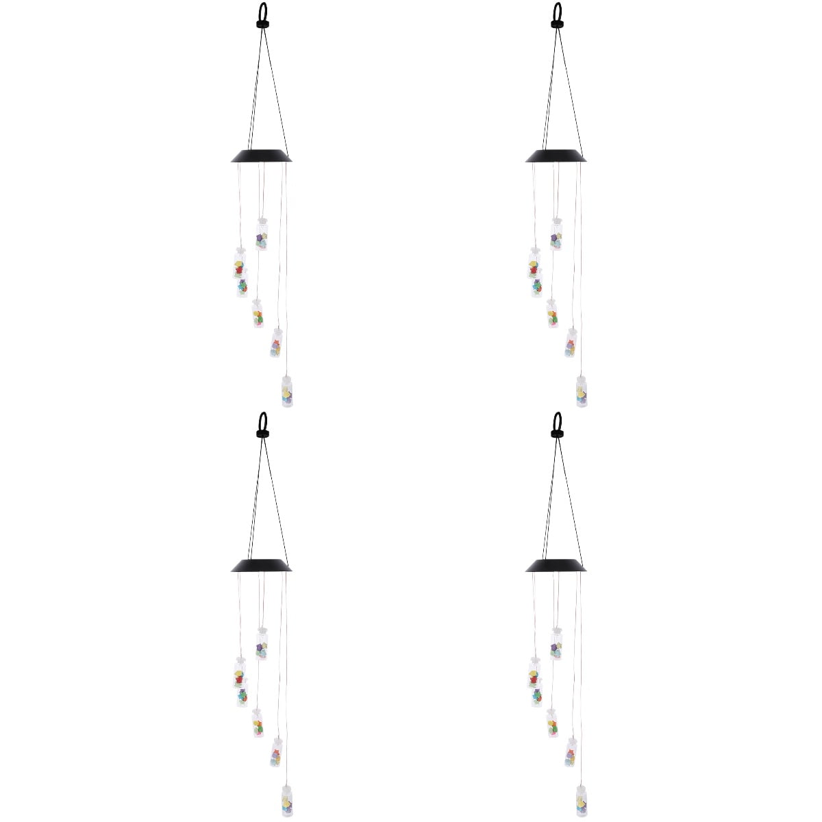 4 Count Solar Wind Chime Light Powered for Balcony - Walmart.com
