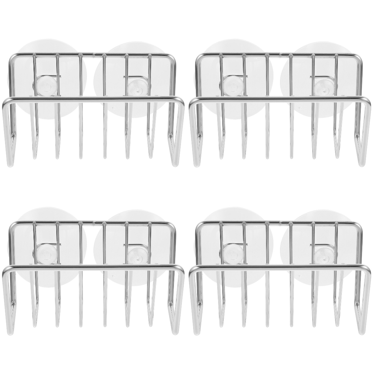 4 Count Spoon Stand Sponge Holder Sink Organizer Drainer Rack Household ...