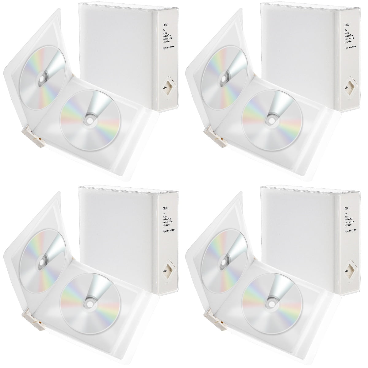 4 Count Storage Box CD Holder Non-woven Fabric Portable CD Case CD Case ...