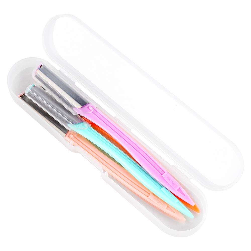 4 Count Touch-Up Multipurpose Exfoliating Dermaplaning Tool Eyebrow ...