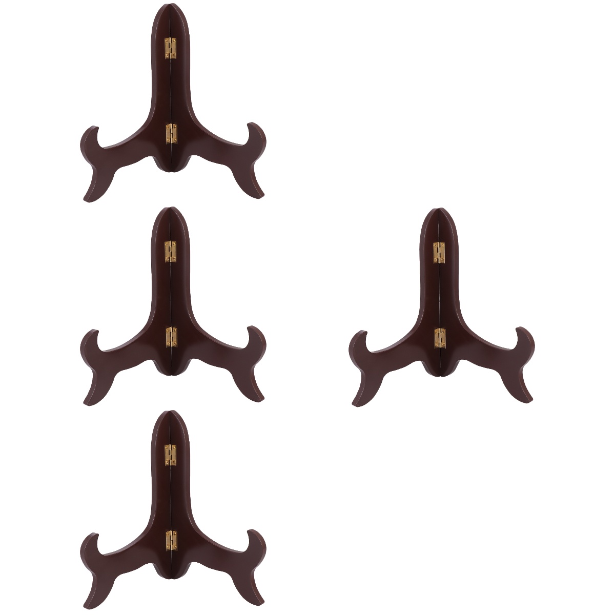 4 Count Wedding Decorations Small Plate Stand Wooden Display Dish ...