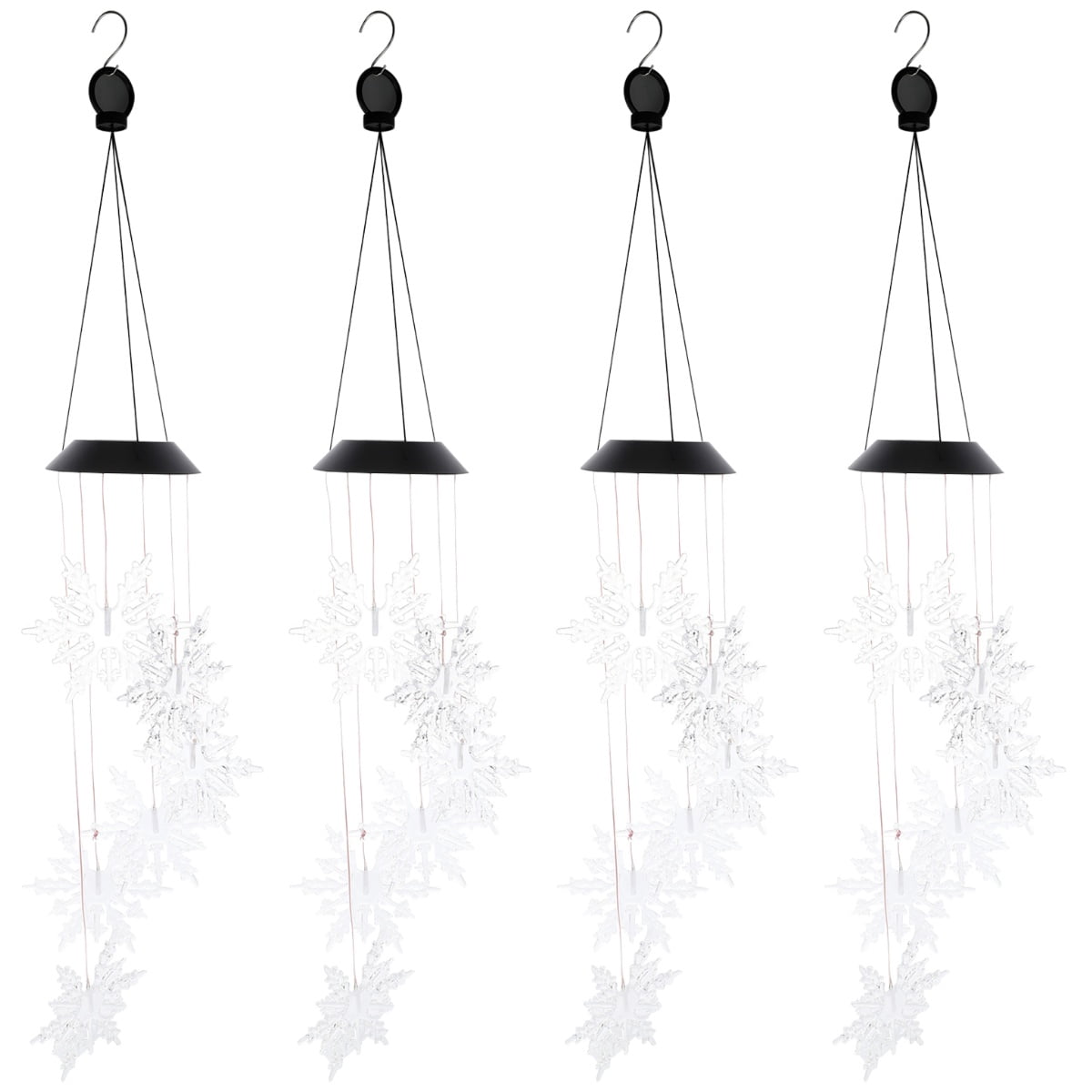 4 Count Solar Wind Chime Light Chimes Outdoor Pendant Lights - Walmart.com