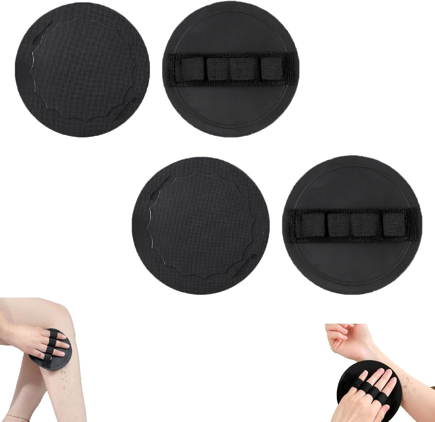 4 Counts Shower and Bath Tool,Exfoliating Body Scrubber Set,Gentle and ...