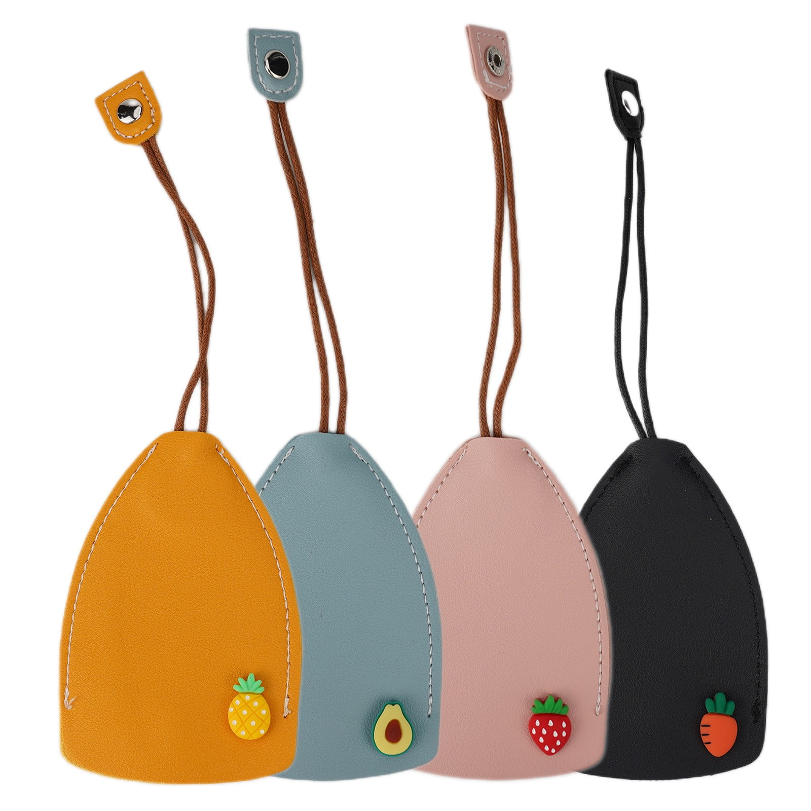 4×Creativ Pull-Out Key Case Cover Leather Large-Capacity Key Sleeve ...