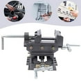 4" Cross Slide Drill Press Vise 2 Way X-Y Compound Vise Metal Milling ...