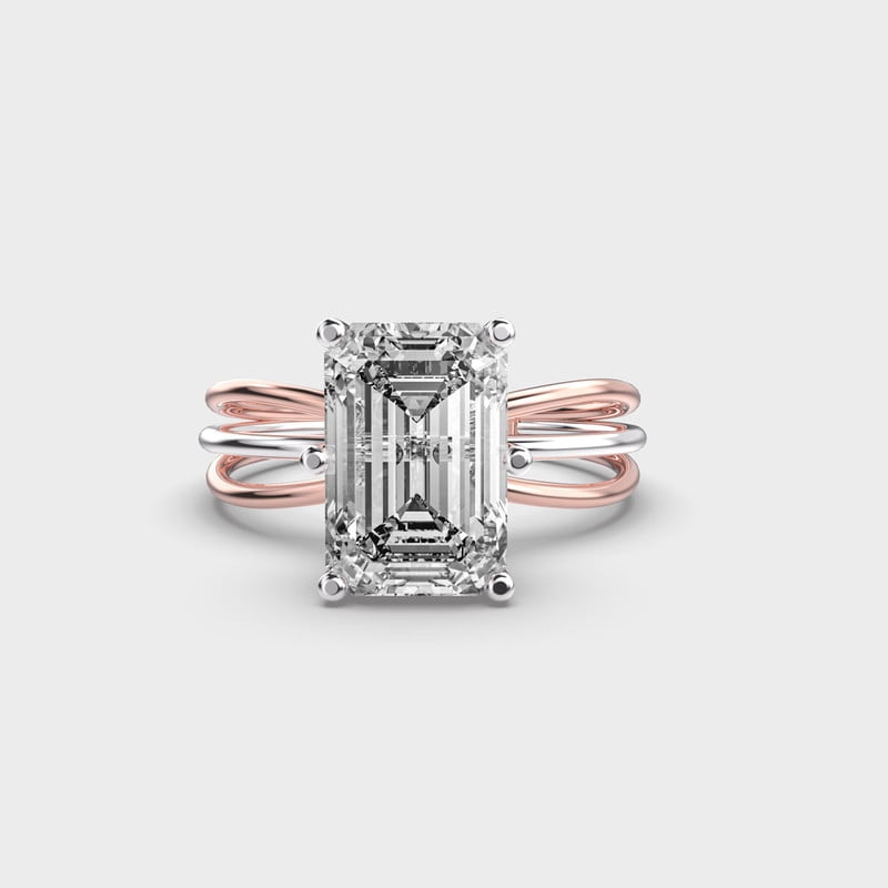 4 Ct Radiant Cut IGI Certified Lab Grown Diamond Engagement Ring for ...