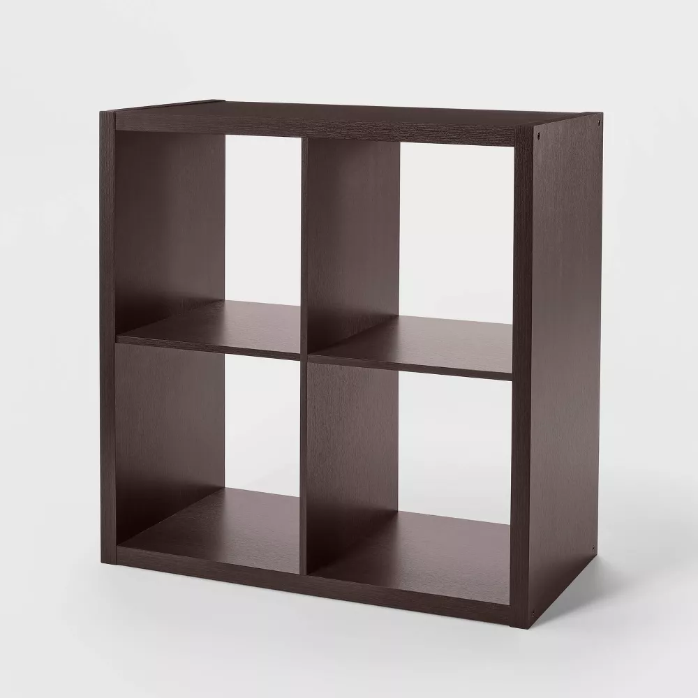 4 Cube Organizer,Espresso - Walmart.com