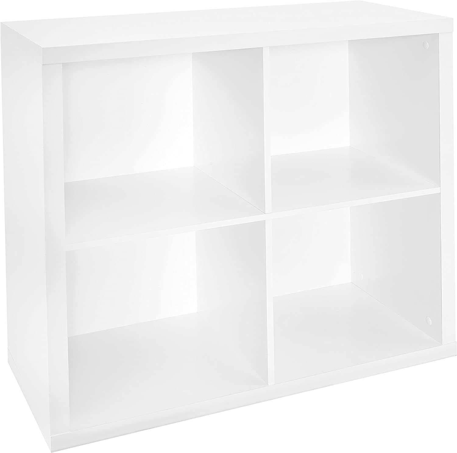 4 Cube Storage Shelf Organizer Bookshelf with Back Panel, Easy Assembly ...