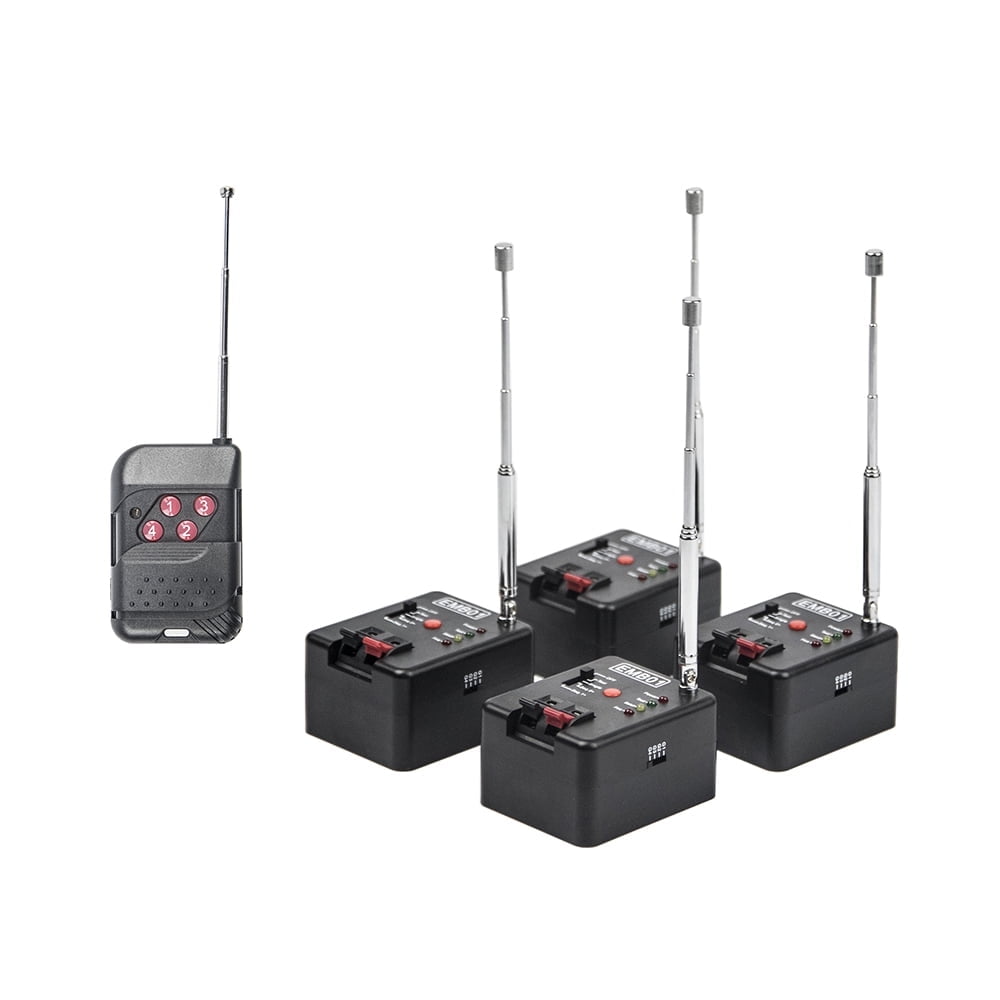 4 Cue Electric Wireless Remote Fireworks Firing System Igniter for ...