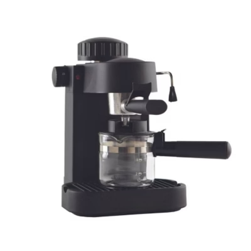 4 Cup Electric Espresso/Cappuccino Maker 800 Watts - Black: Milk ...