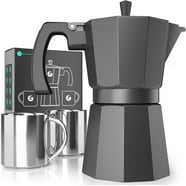 Ilsa Stainless Steel Neapolitan Drip Coffee Maker with Spout, 3 Cup ...