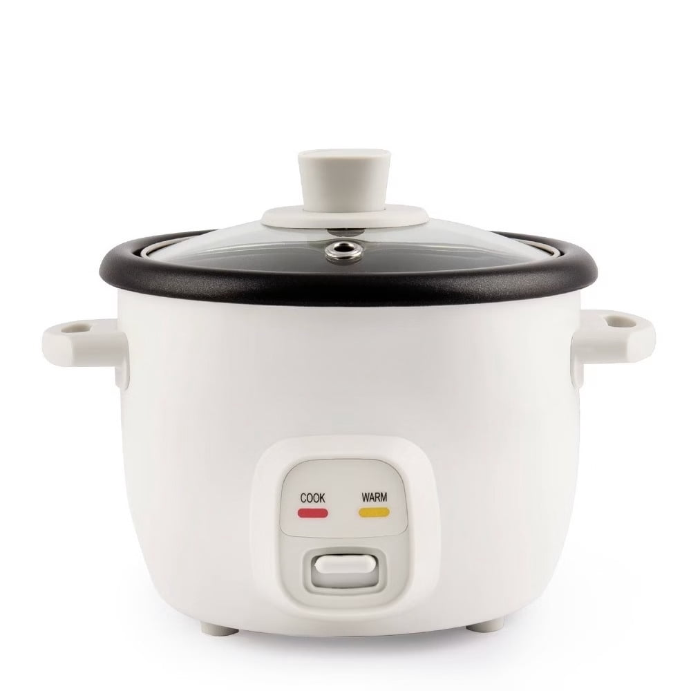 4 Cup Pot Style Rice Cooker: Nonstick, Stay-Cool Handles, 1 Setting ...
