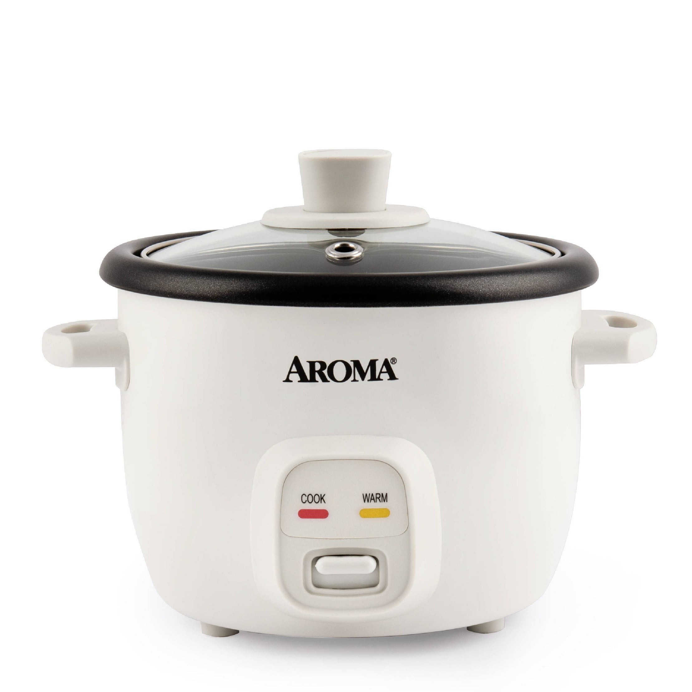 4 Cup Pot Style Rice Cooker - White: Nonstick, Stay-Cool Handles, 1 ...
