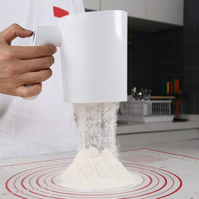 4 Cup Stainless Steel Flour Sifte Battery Operated Flour Sifters For ...