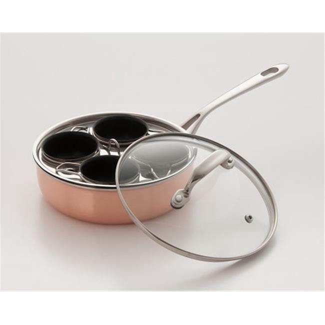 4 Cup Stainless Steel Non-Stick Egg Poacher - Pink & Silver - Walmart.com