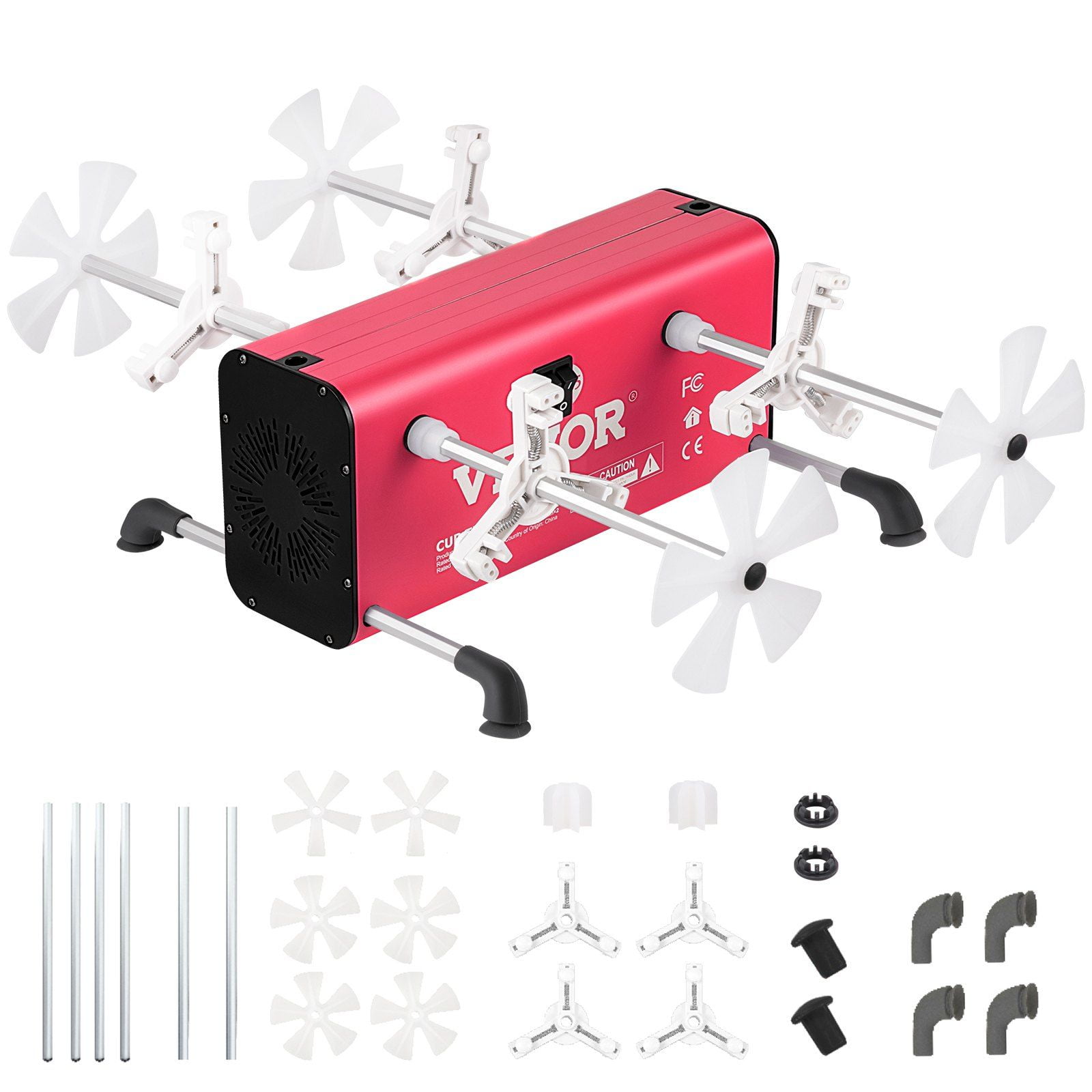 4 Cup Turner, 2 Speeds Multiple Tumbler Spinner Rotator Machine Kit ...