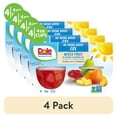 (4 pack) Dole Fruit Bowls No Sugar Added Mixed Fruit in Cherry Gel, 4.3 oz Cups (4 Pack ...