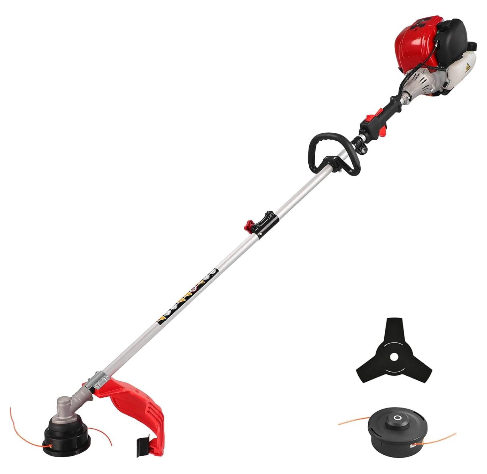 4 Cycle 37cc Weed Wacker Gas Powered, 3 in 1 Detachable Straight Shaft ...