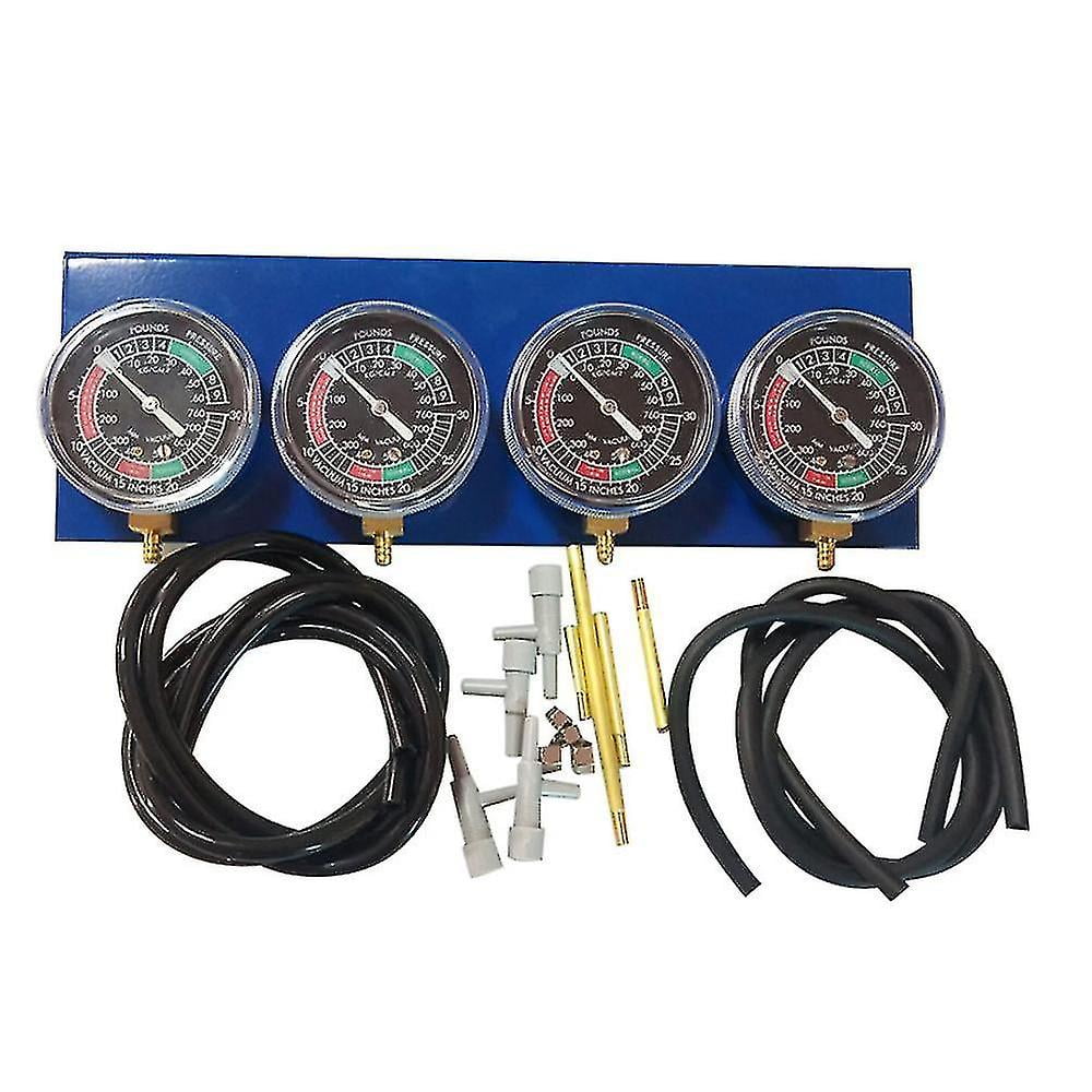 4 Cylinder Carburetor Synchronizer Kit Vacuum Gauge Balancer Sync ...