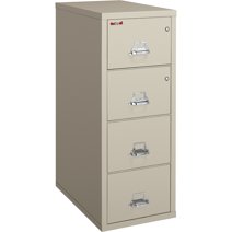 HON 510 Series Four-Drawer Full-Suspension File Legal 52h x25d Putty ...