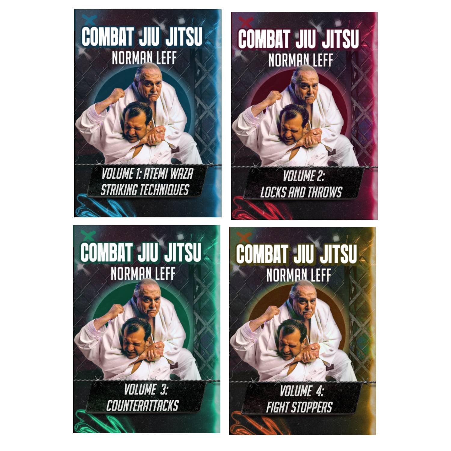 4 DVD SET Japanese Combat Jiu Jitsu strikes locks throws counters ...