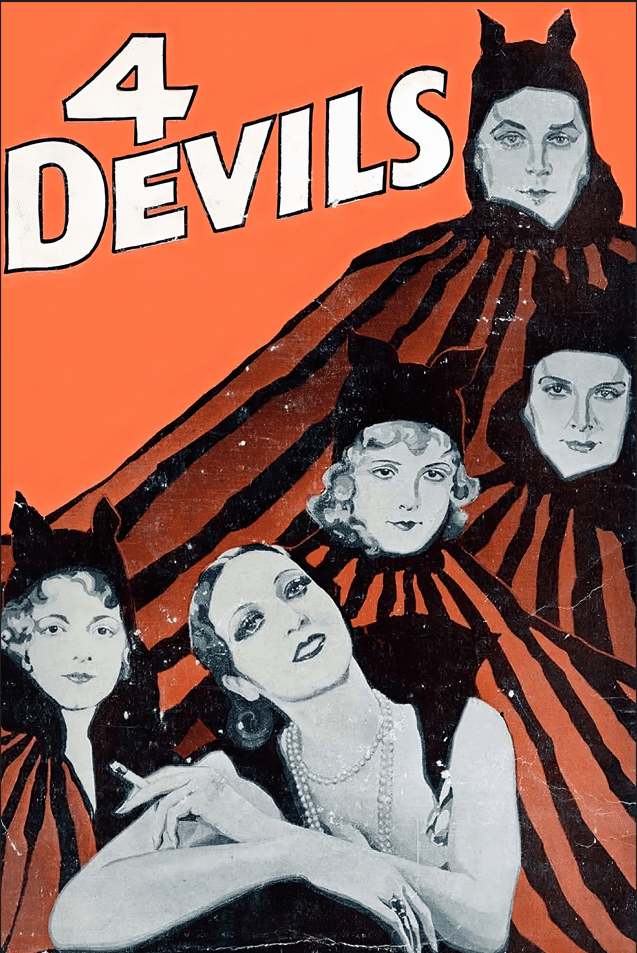 4 Devils (1928) 24x36 Vintage Movie Poster Silent Film Classic, Janet ...
