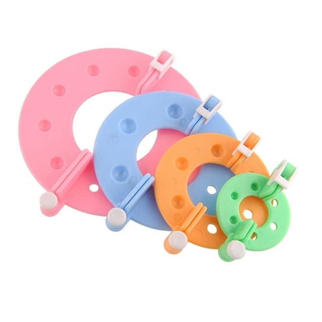 4 Different Sizes of Fluff Ball Loom Pompom Maker Knitting Machine Kit ...