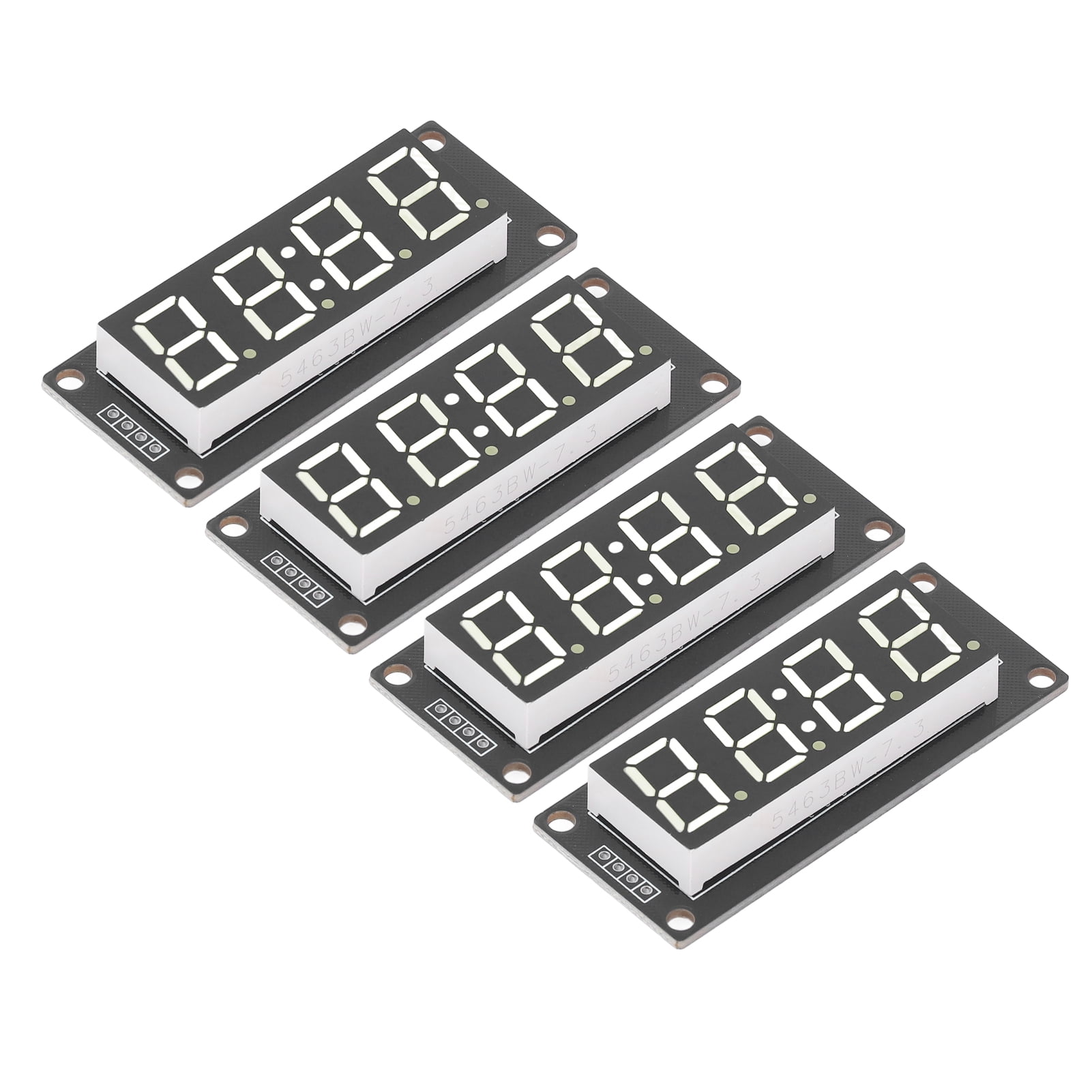 4 Digit 7 Segments LED Display Module TM1637 Clock Board 0.56in White - Walmart.com